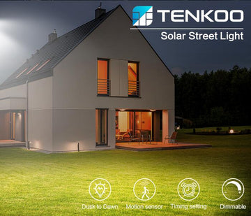 TENKOO 8000W Solar Street Lights Outdoor, 60000 Lumens Dusk to Dawn Se – TENKOO Solar Street Light